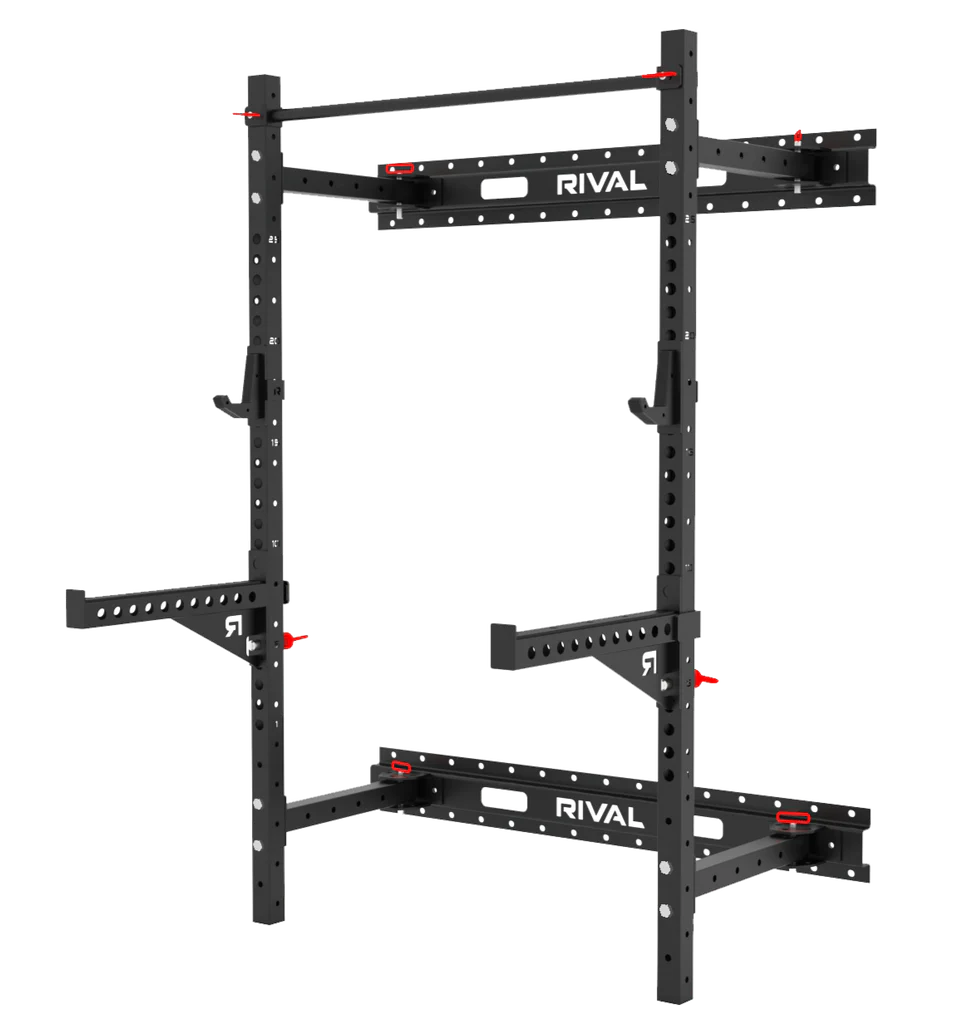Rival J-2 Series Folding Wall Mount Rack